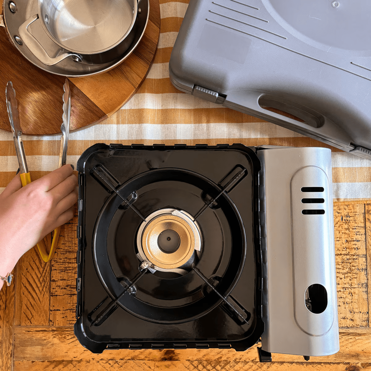 Portable Butane Stove with Case - Abraham Distributors Ltd